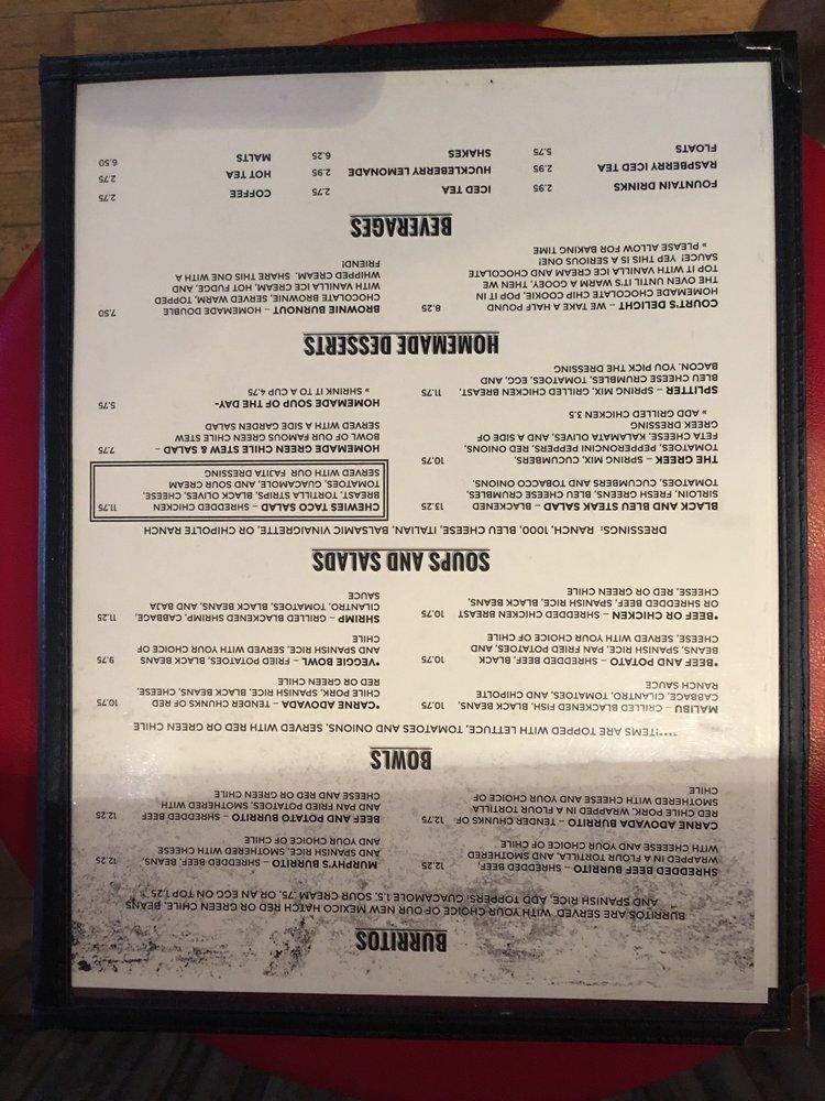Menu at Filling Station Grille desserts, Hamilton