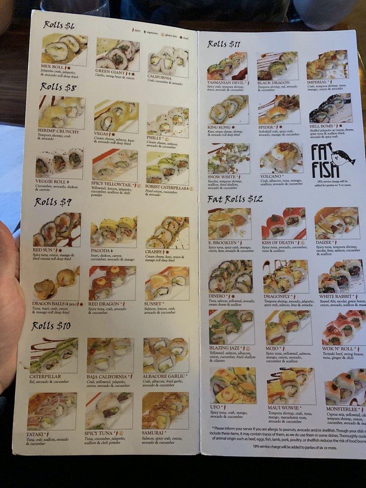 Menu at Fat Fish - Bountiful restaurant, Bountiful