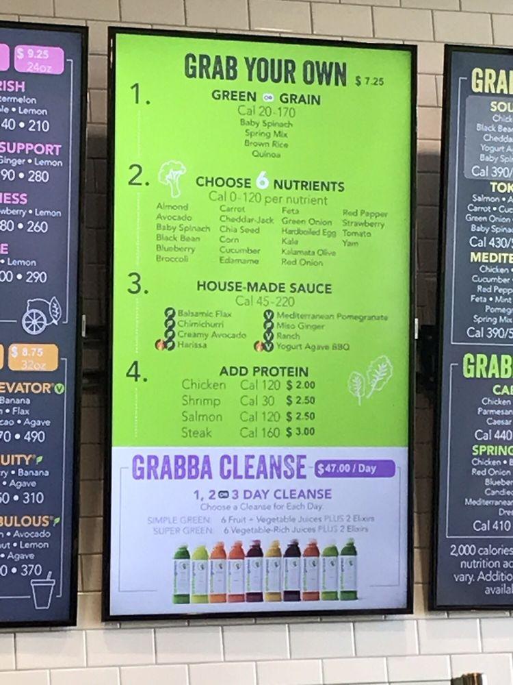 Menu at Grabbagreen pub & bar, Royal Oak