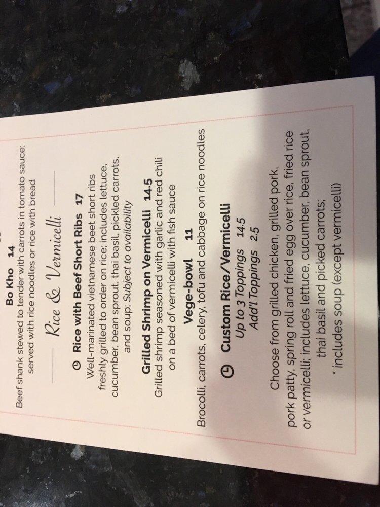 Menu at MVP Kitchen & Bar, Burnaby
