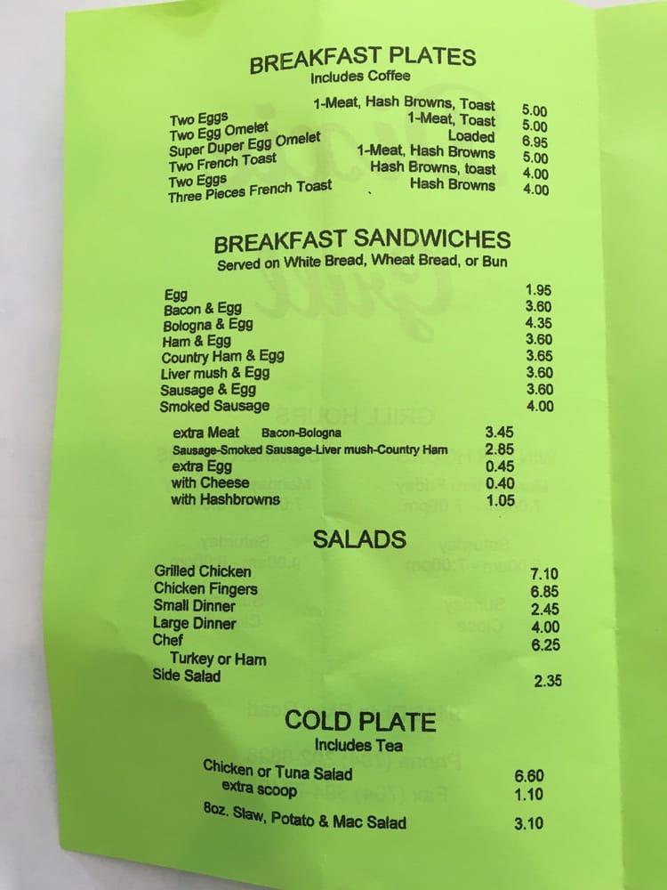 Menu at Dixie Grill & Grocery restaurant, Charlotte