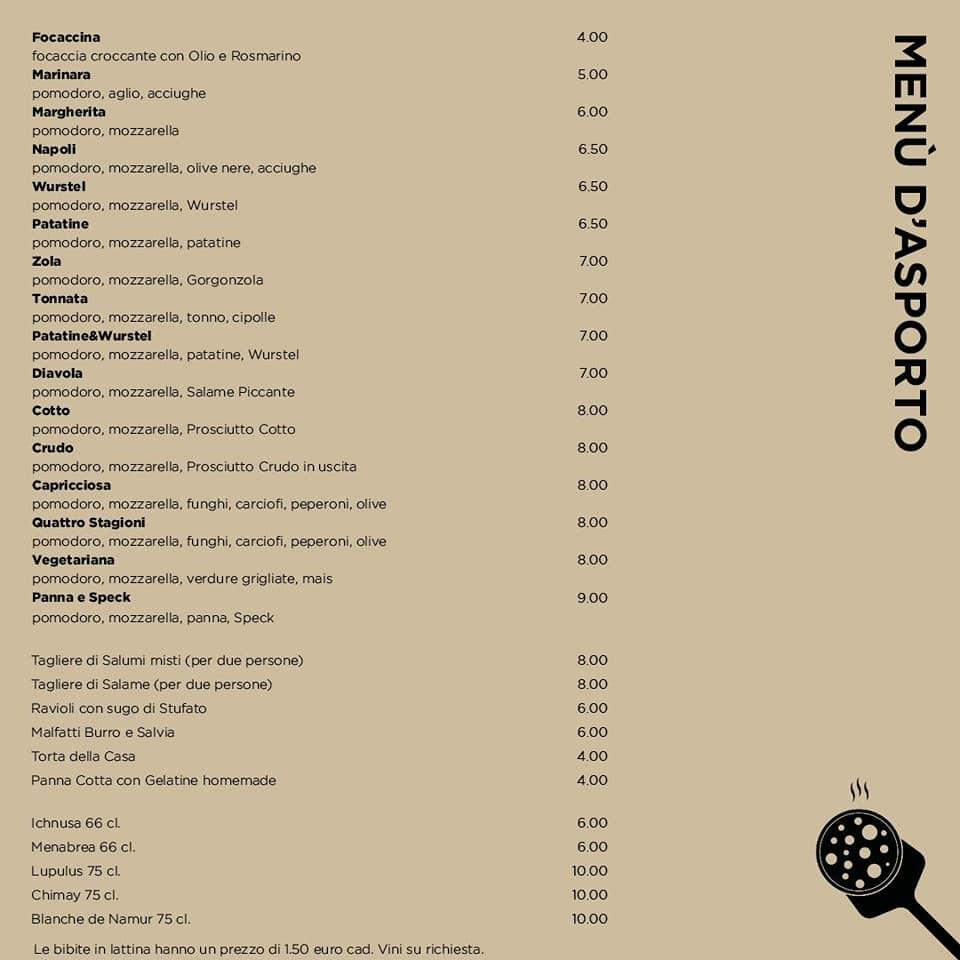 Menu at Locanda del Pastore restaurant, Torrazza Coste
