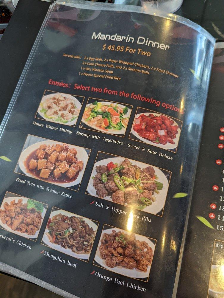 Menu at WANG'S TABLE restaurant, Reno