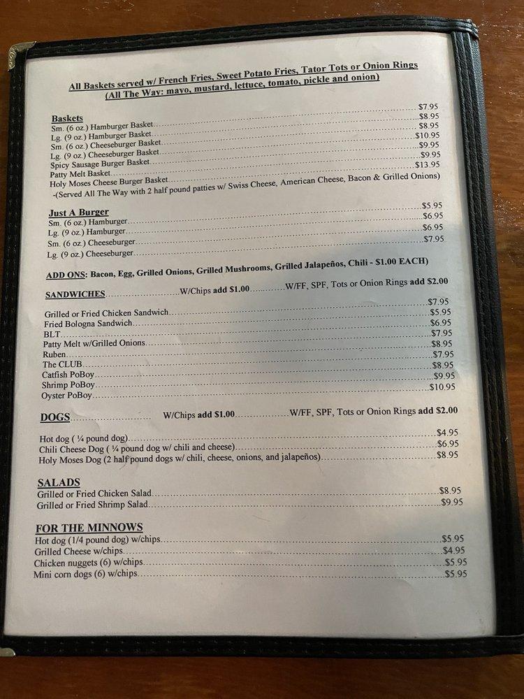 Menu at The Fish Spot restaurant, Texas City