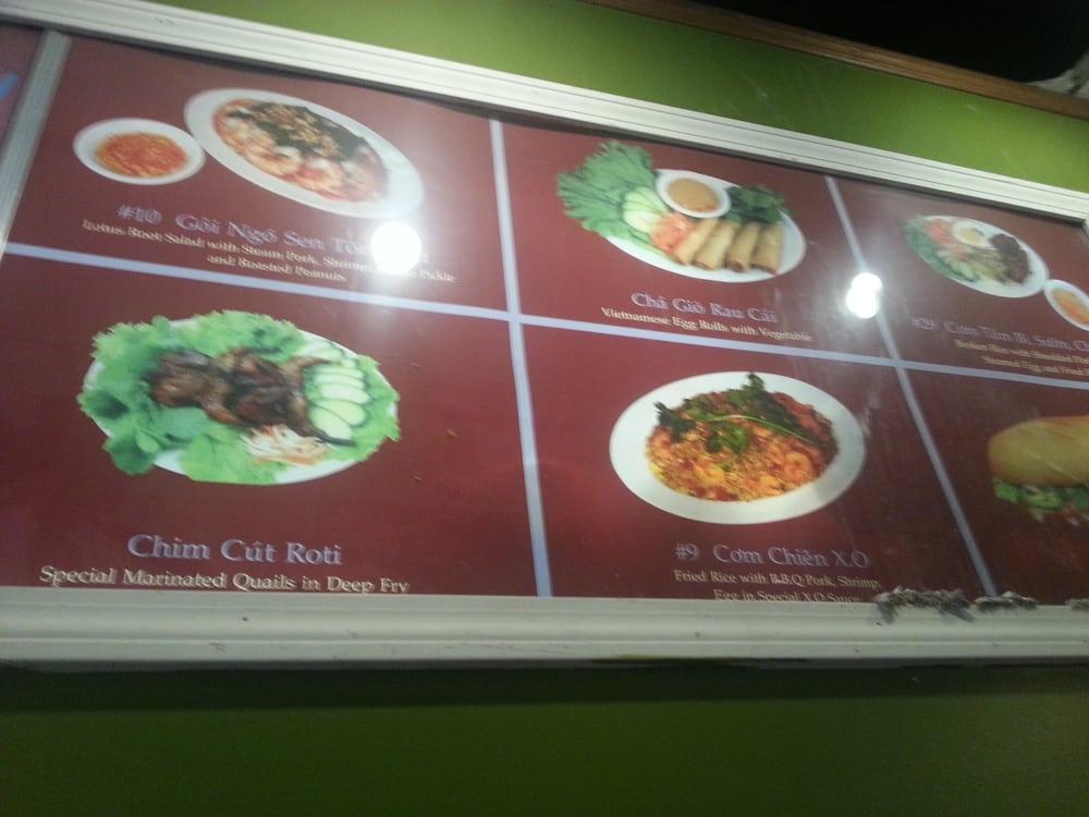 Menu at Que Huong Restaurant, Madison Heights