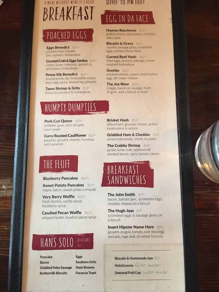 Menu at Red Dog Diner pub & bar, New Orleans
