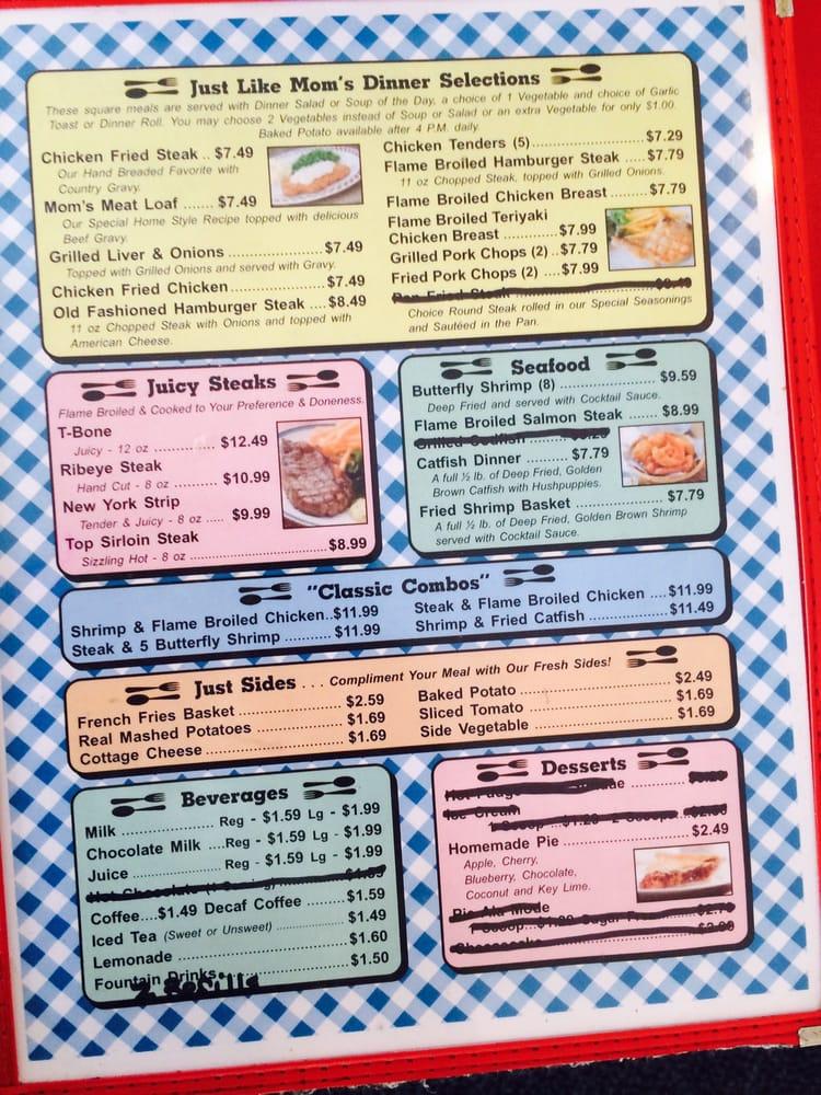 Menu at Benbrook Cafe, Fort Worth
