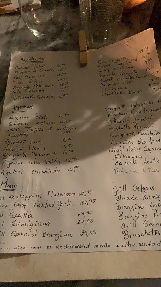 Menu at Mazzi Cucina - Italian Restaurant, North Miami Beach