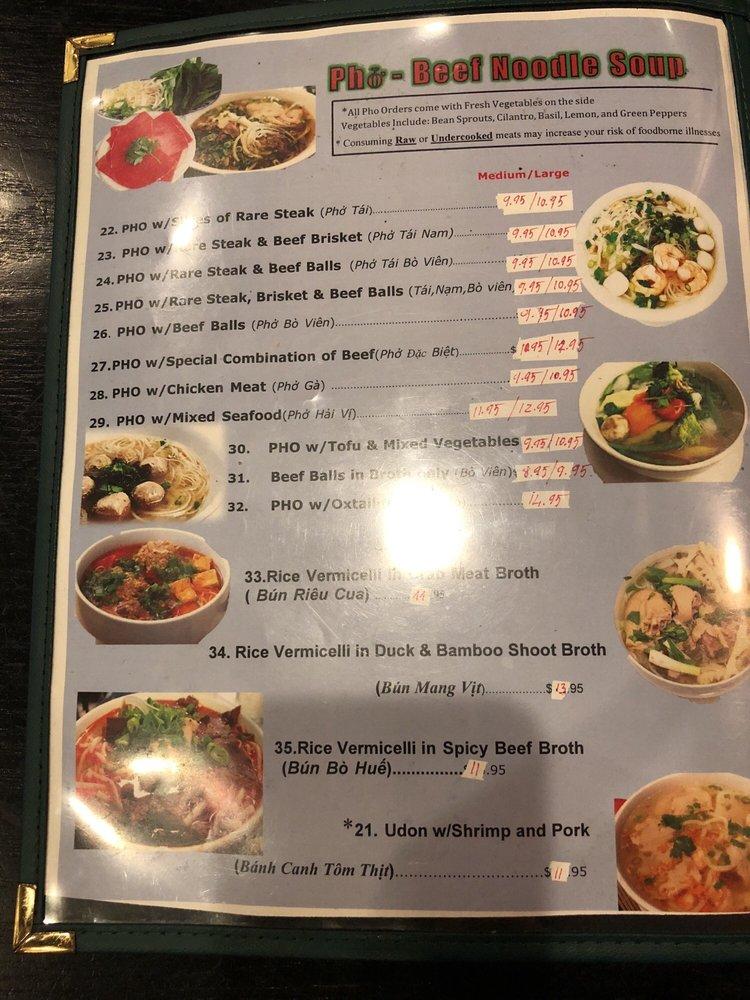 Menu at Pho One KAPOLEI Vietnamese Cuisine desserts, Kapolei