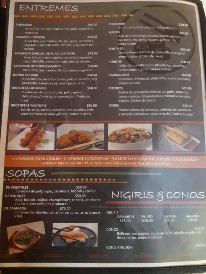 Carta del restaurante Sushi House Centro, Heroica Nogales