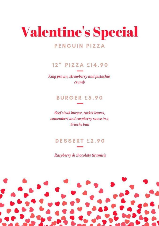Menu at Penguin Pizza & Cafe Aberystwyth, Aberystwyth
