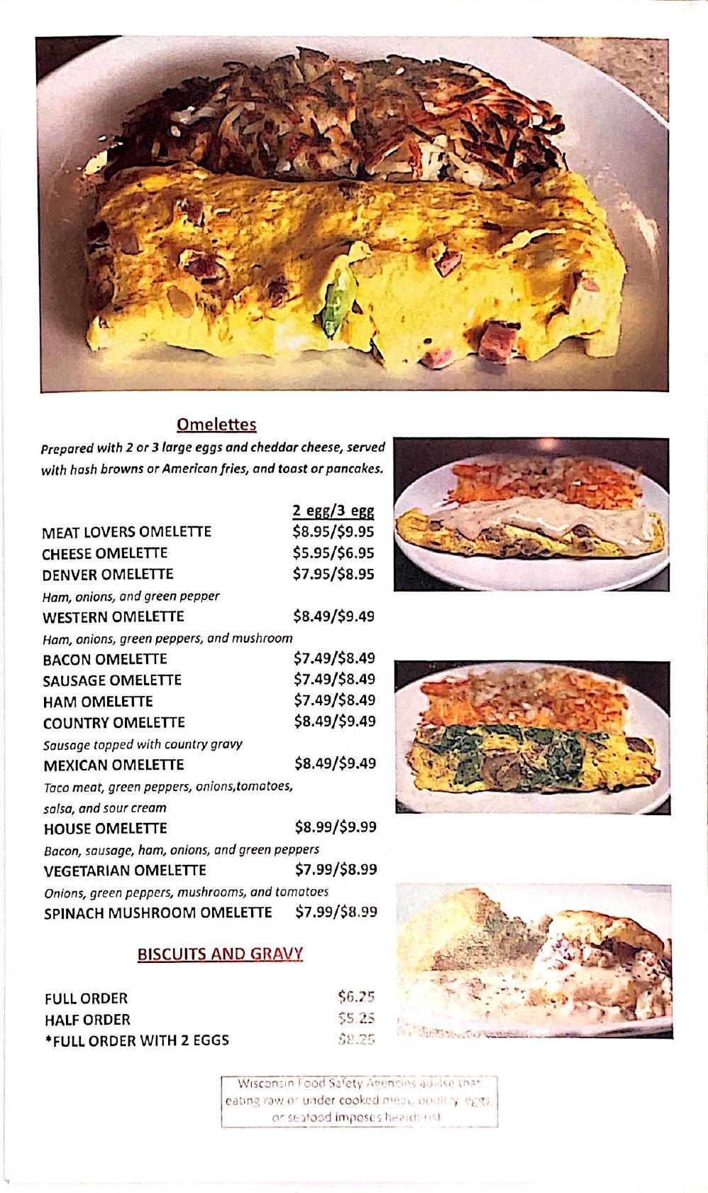 Menu at Richland Family Restaurant, Richland Center