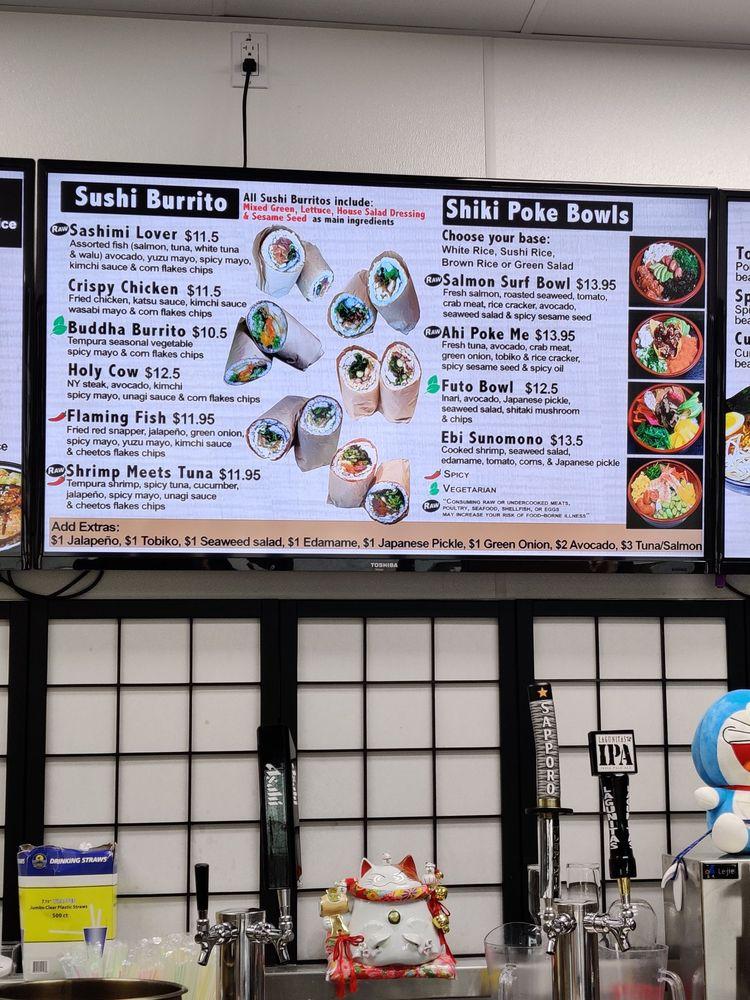 Menu at Shiki Bento House restaurant, Foster City