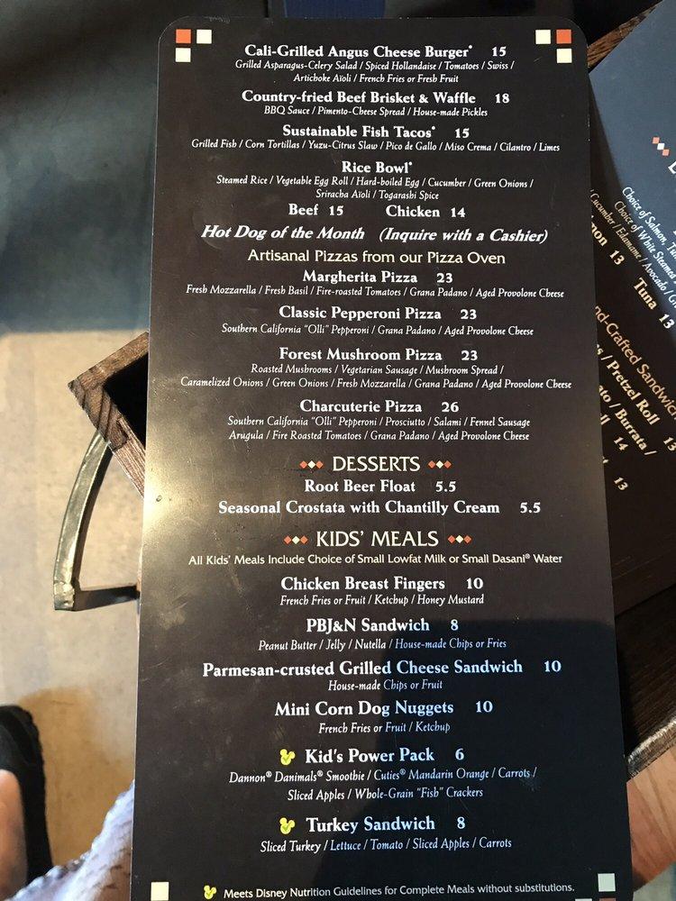 Menu at Craftsman Bar, Anaheim