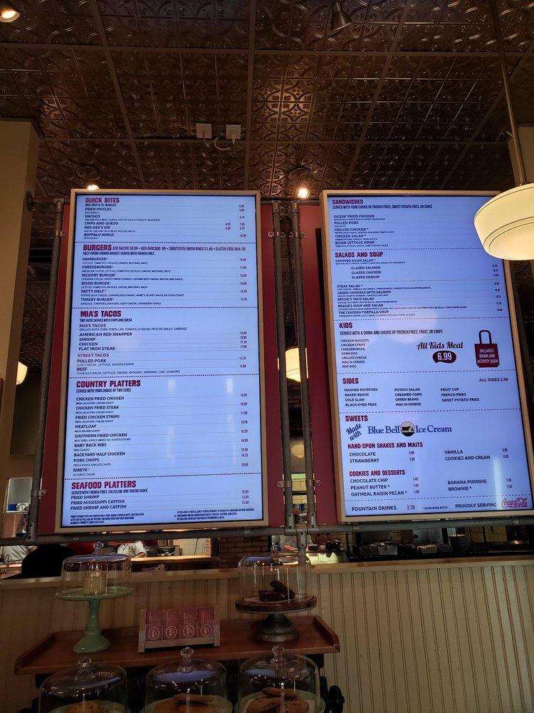 Menu at Mia's Table restaurant, Houston, Argonne St