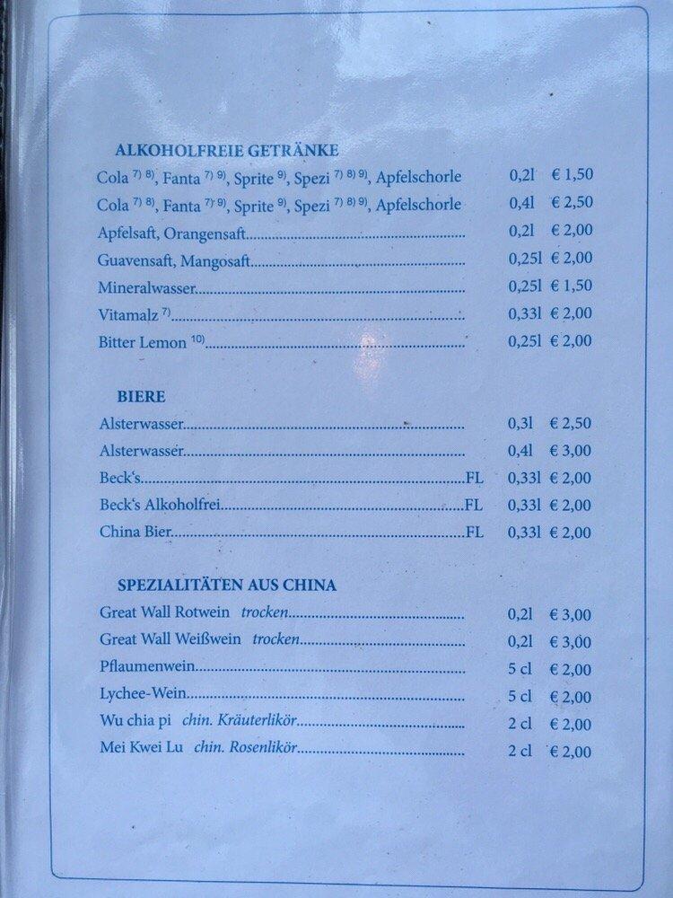 Speisekarte von China Ecke restaurant, Bremen, Kornstraße 134