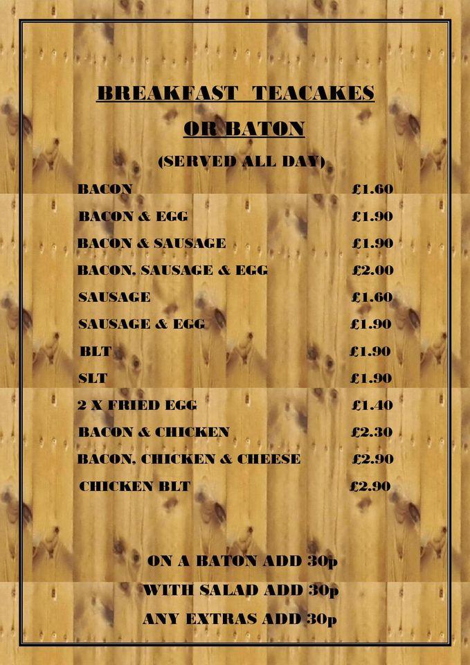 Menu at Deli To Go restaurant, Clitheroe
