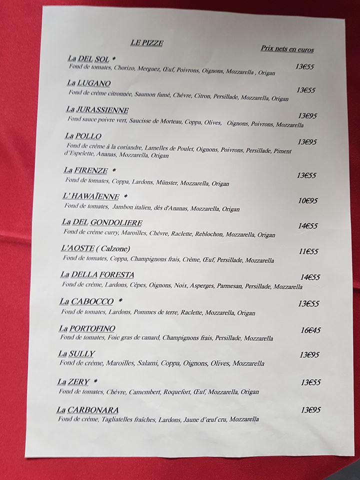 Menu at Le Lounge restaurant, Nevers