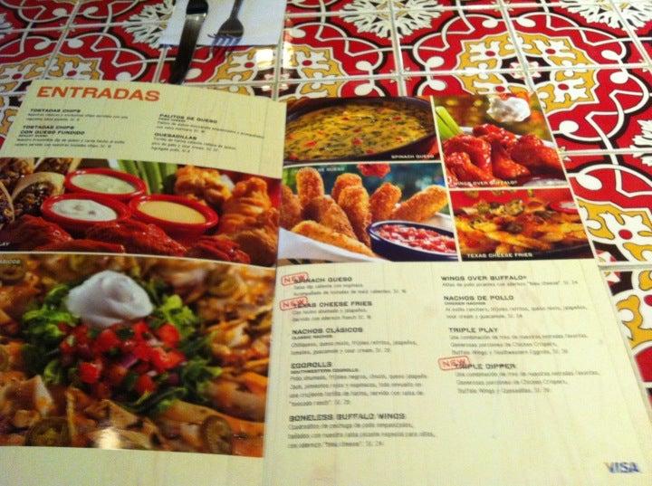 Carta del restaurante Chili's, Piura, OPEN PLAZA