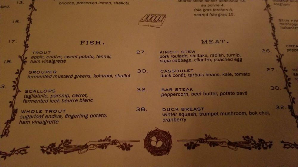 Menu at Kimball House pub & bar, Decatur