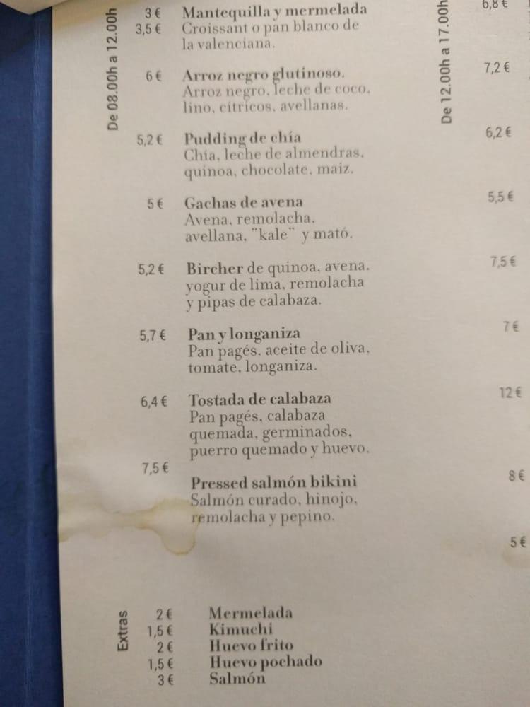 Menu at Satan's Coffee Corner cafe, Barcelona, Carrer de l'Arc de Sant ...