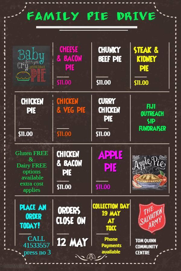Menu at TQ's Cafe, Bundaberg Central