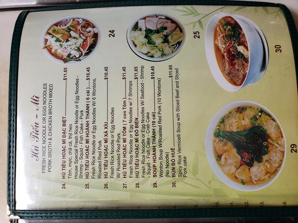 Menu at Pho Tan restaurant, Lakeland, S Combee Rd
