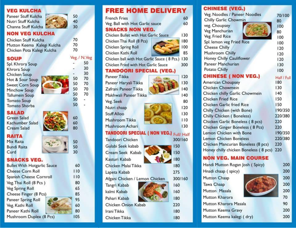 Menu at SNACK Attack, Chandigarh