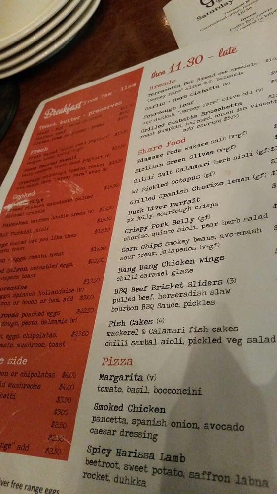 Menu at The Goose pub & bar, Busselton