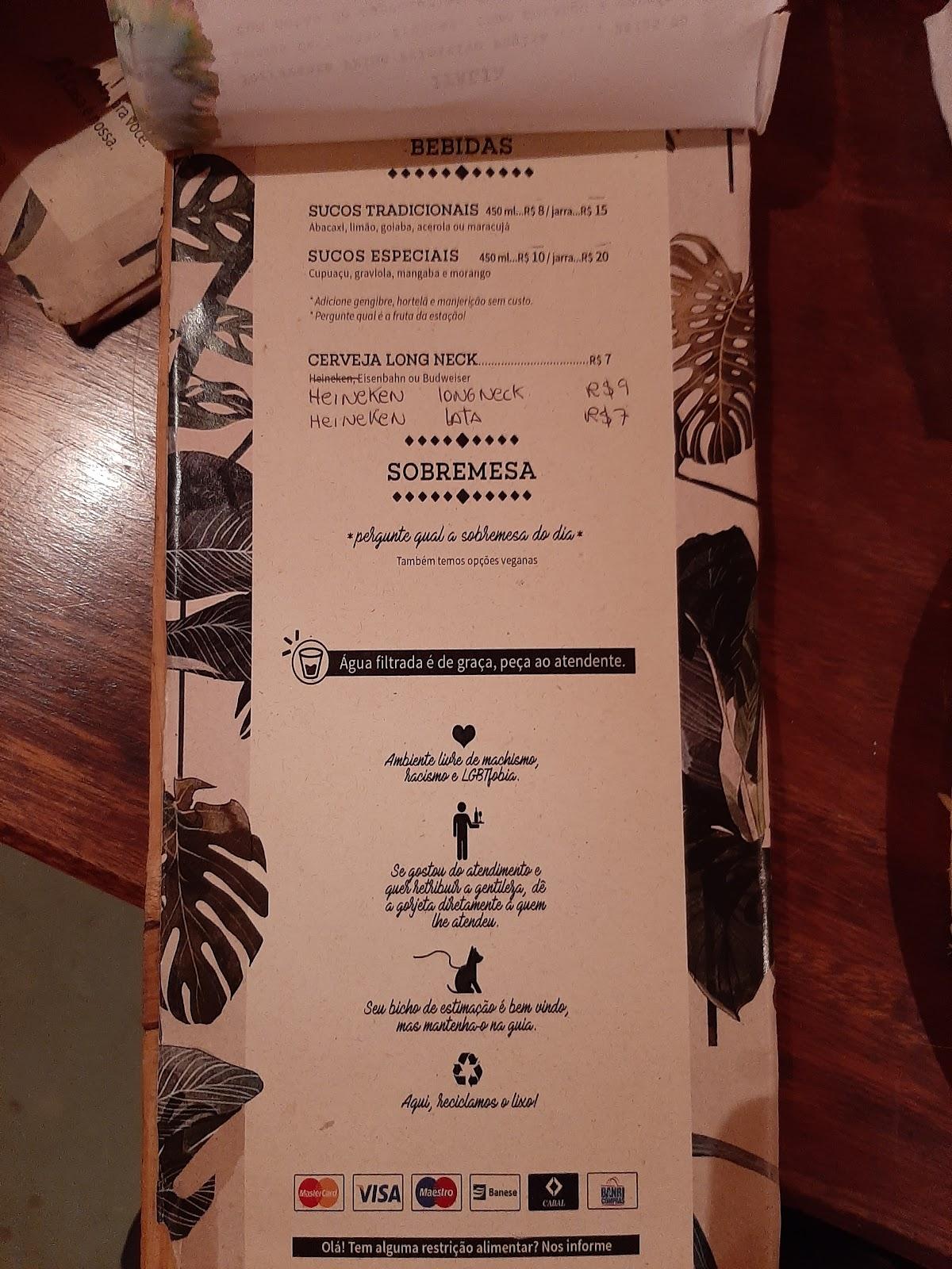 Menu em Casa Aho restaurante, Aracaju, R. Francisco Rabêlo Leite Neto