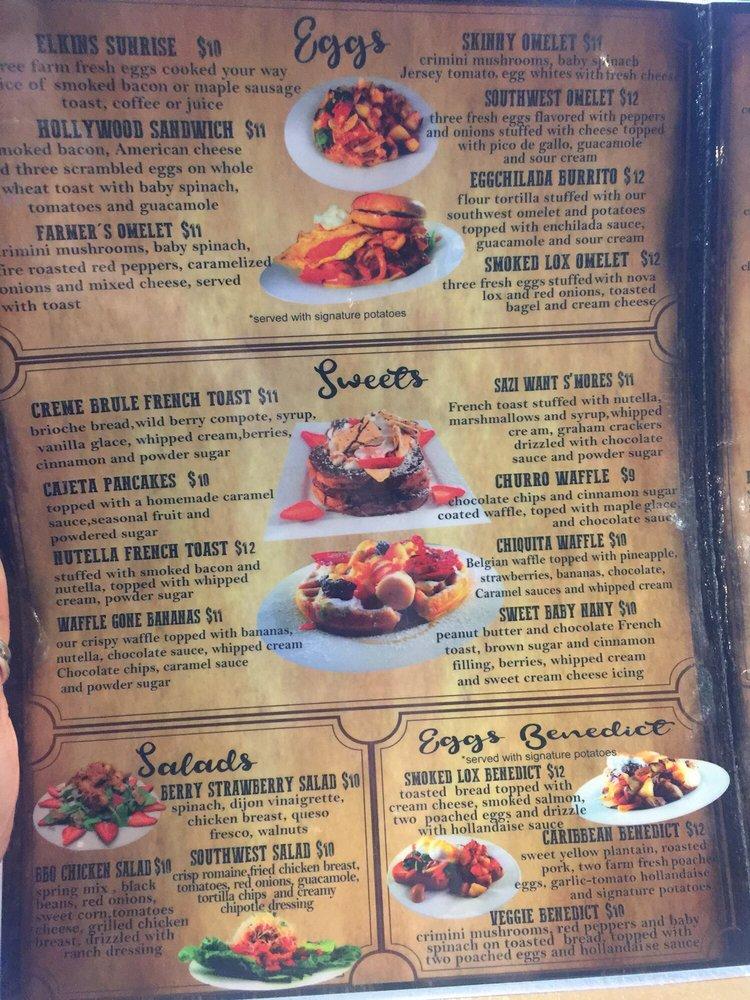 Menu at Chef Vargas restaurant, Philadelphia