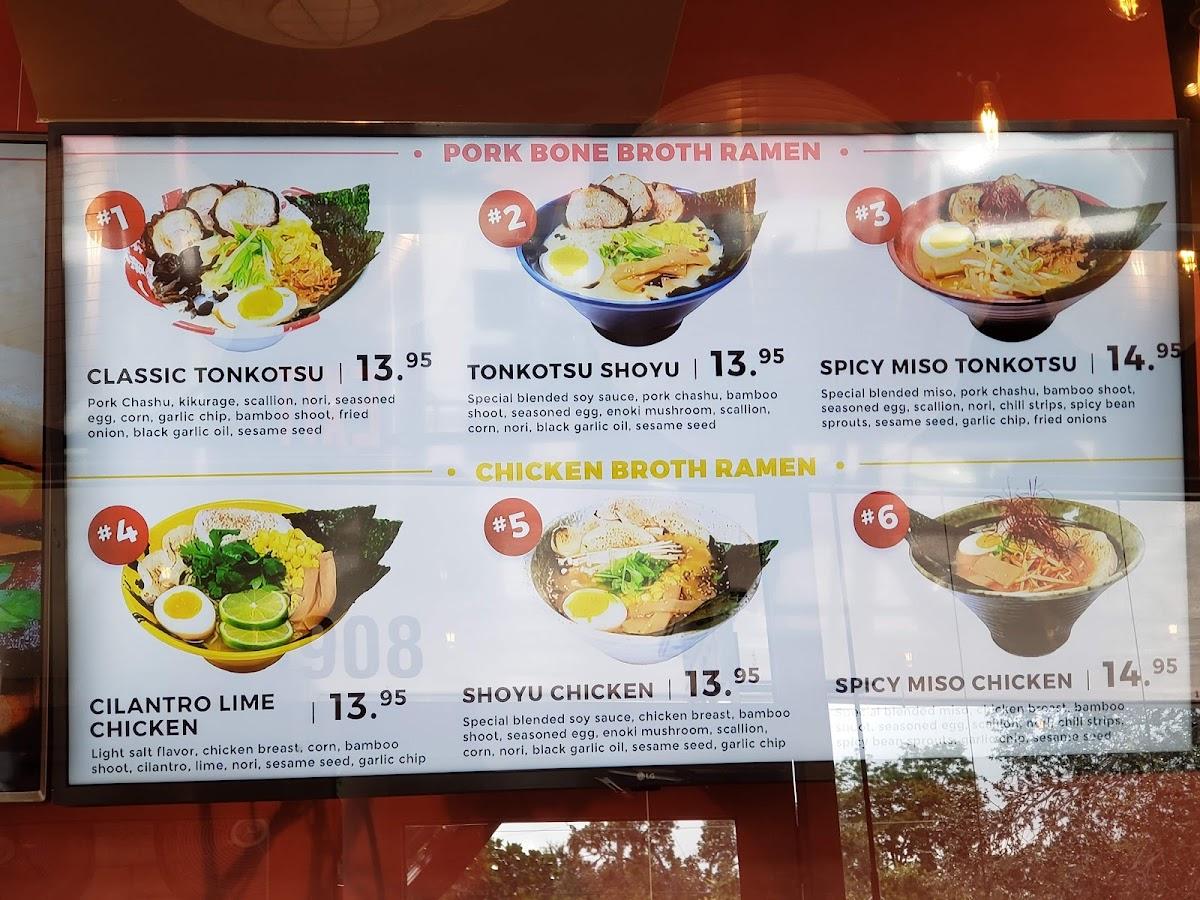 Menu at Poke Ramen Asian Soul Kitchen restaurant, Davie