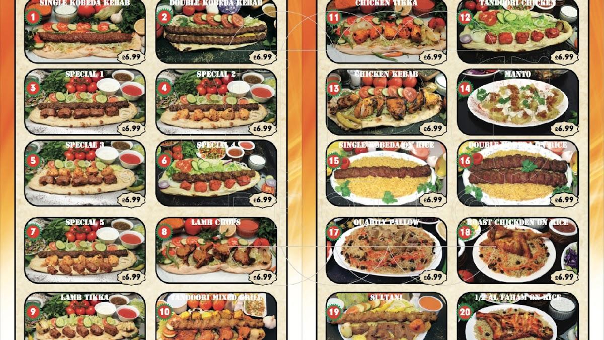 Menu at Kobeda Place fast food, Manchester