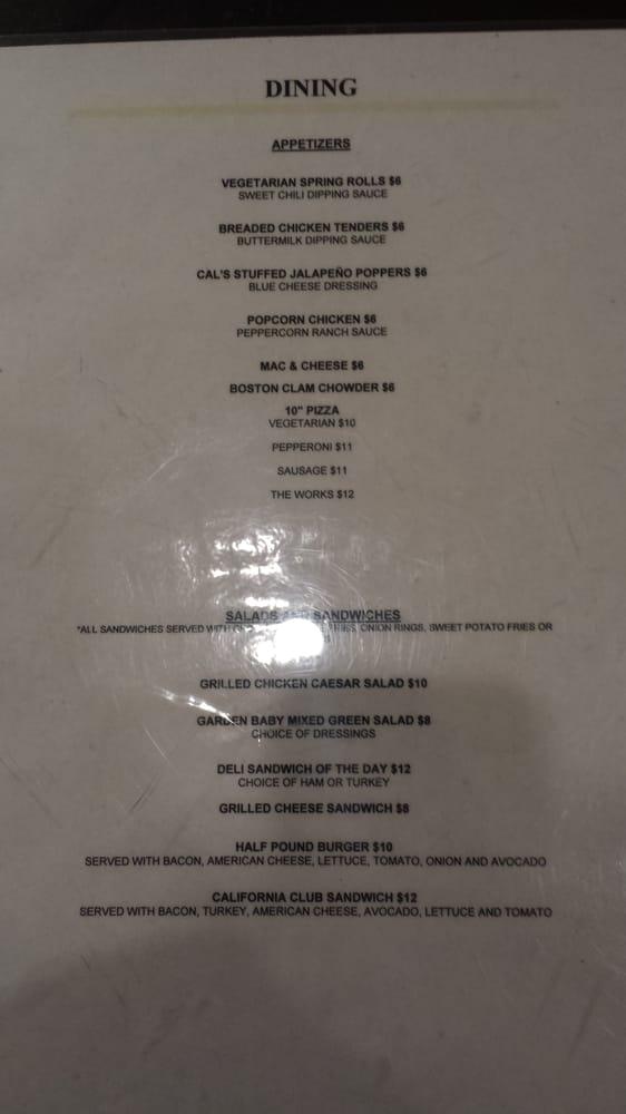 Menu at Trinity restaurant, San Gabriel