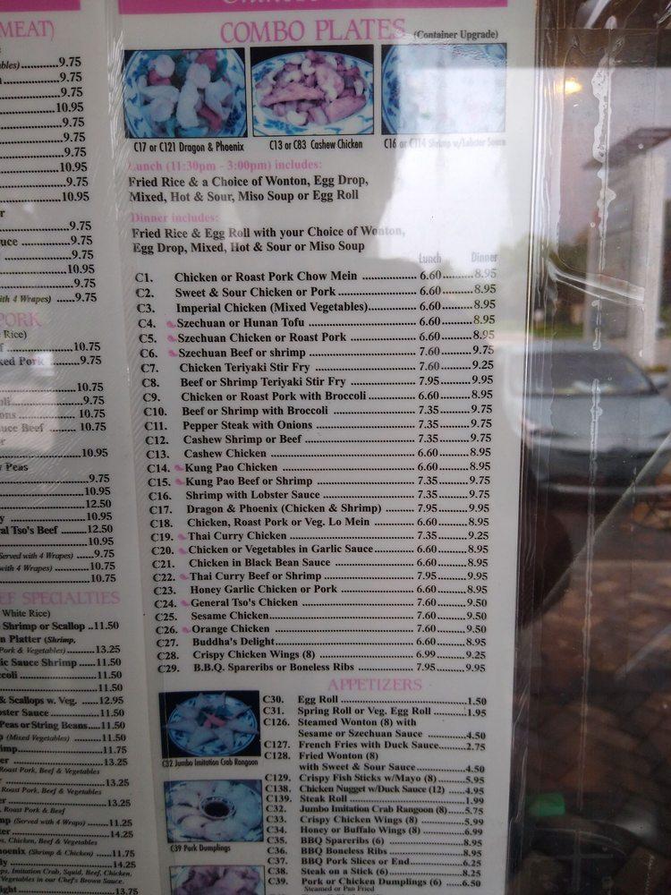 Menu at Orient House Express restaurant, Boca Raton