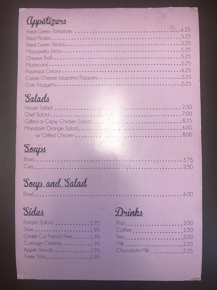 Menu at Granny's Dinner Bell restaurant, Monmouth