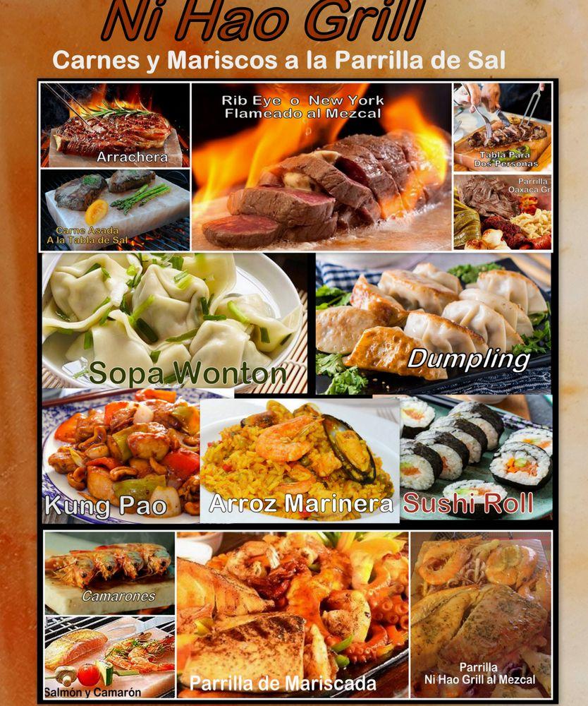 Menu at Ni Hao Asian Bistro restaurant, Oaxaca