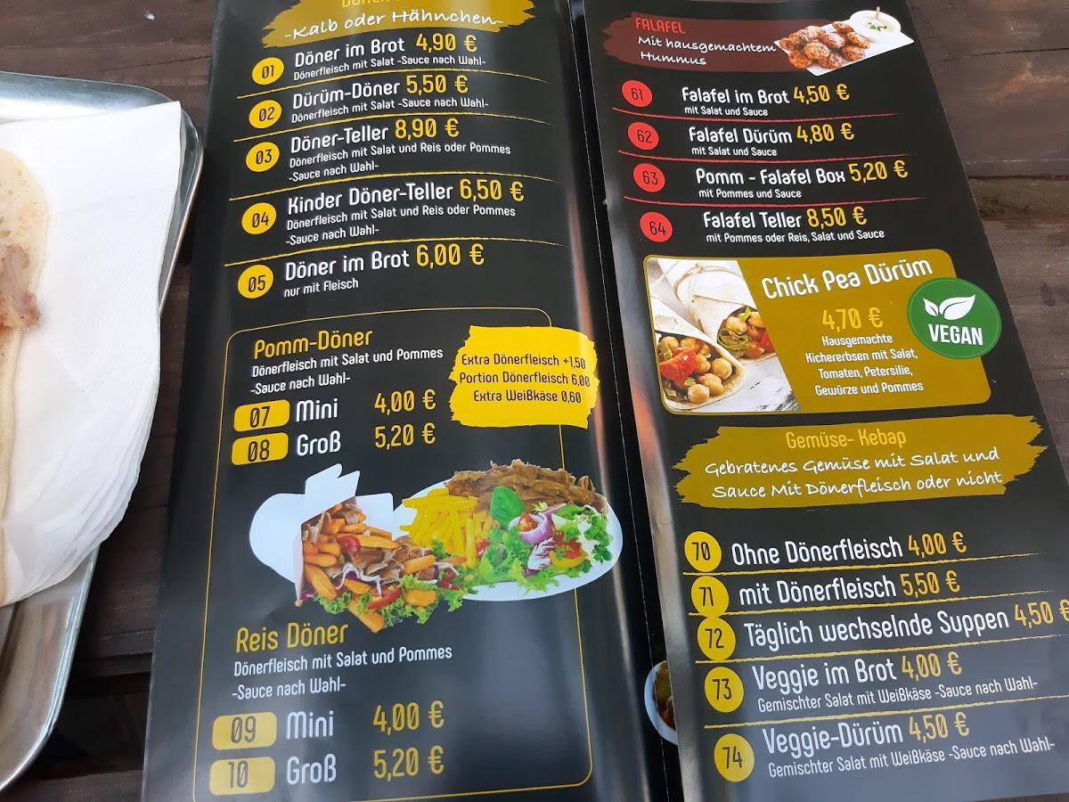 Menu at Tuana Döner und mehr, Hamburg