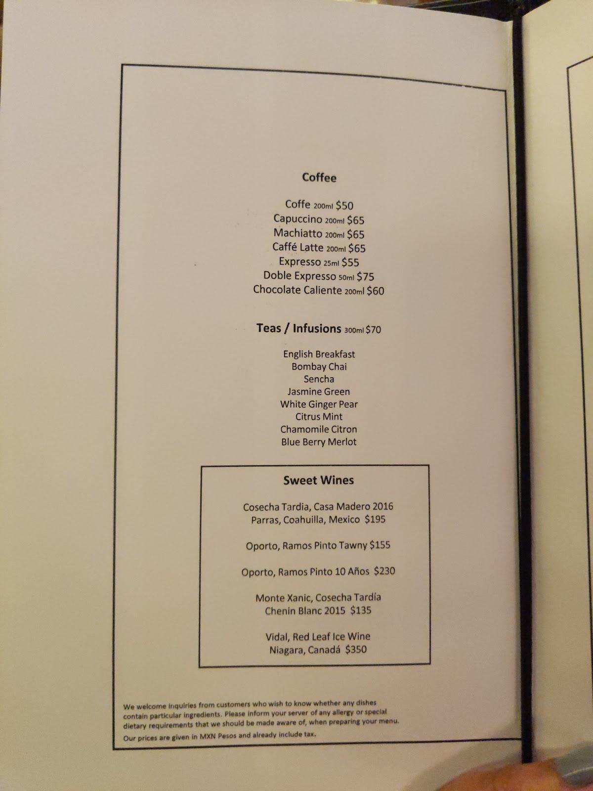 Carta del pub y bar Market Kitchen, Ciudad López Mateos, Av. Javier ...