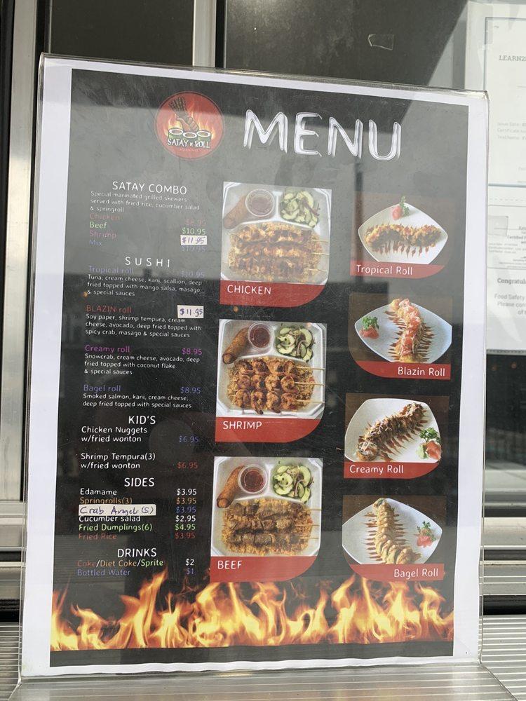 Menu at Satay n Roll Asian Mix restaurant, Trussville