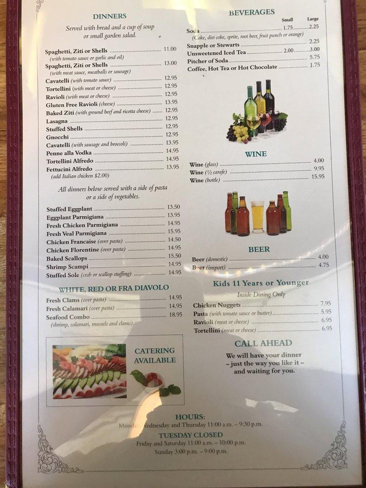 Menu at Stella Pizza & Restaurant, Wallingford