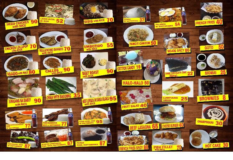 Menu at Cmec Foodhouse restaurant, Taytay
