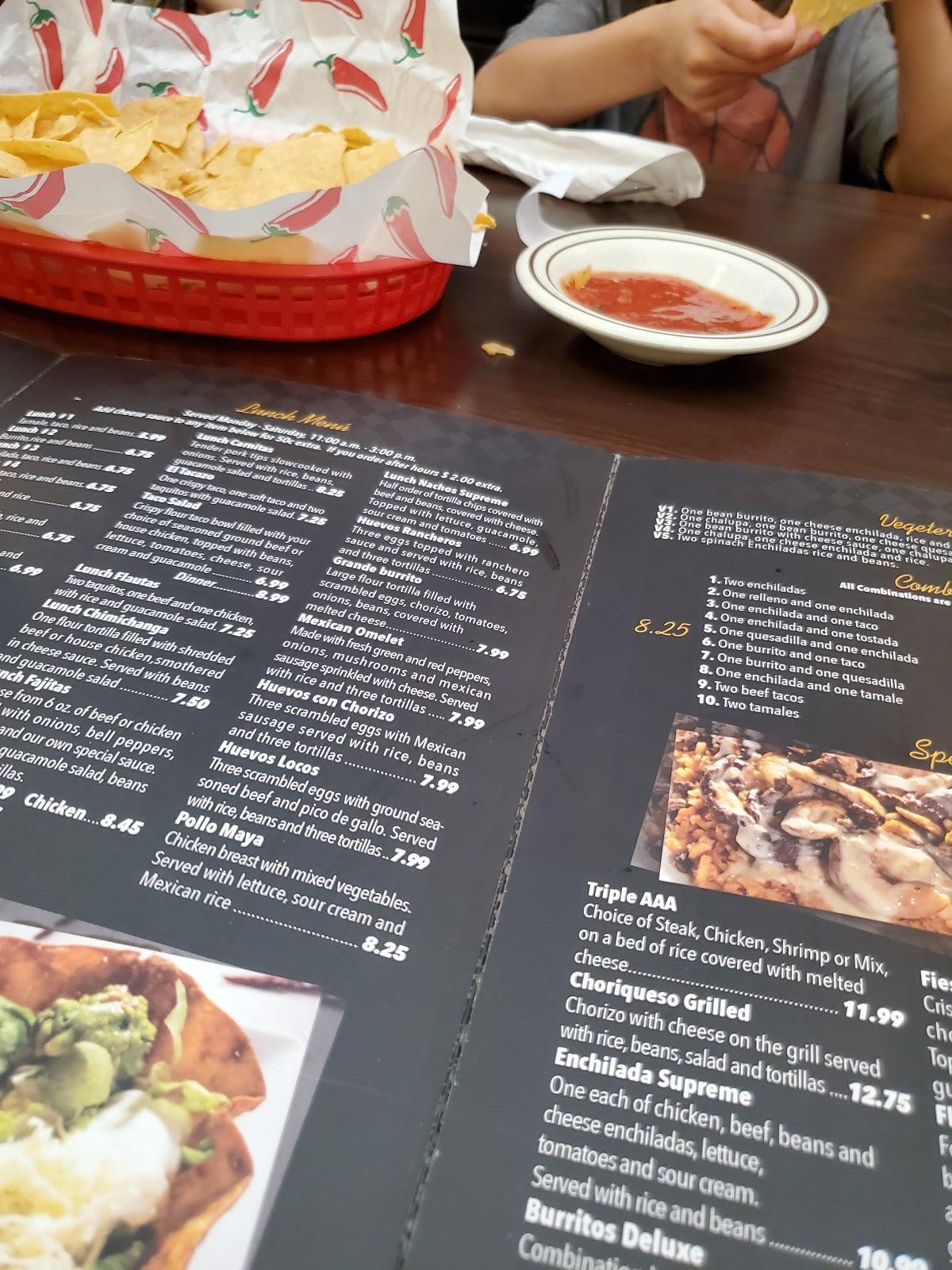 Menu at Señor Salsa restaurant, Skiatook, W Rogers Blvd