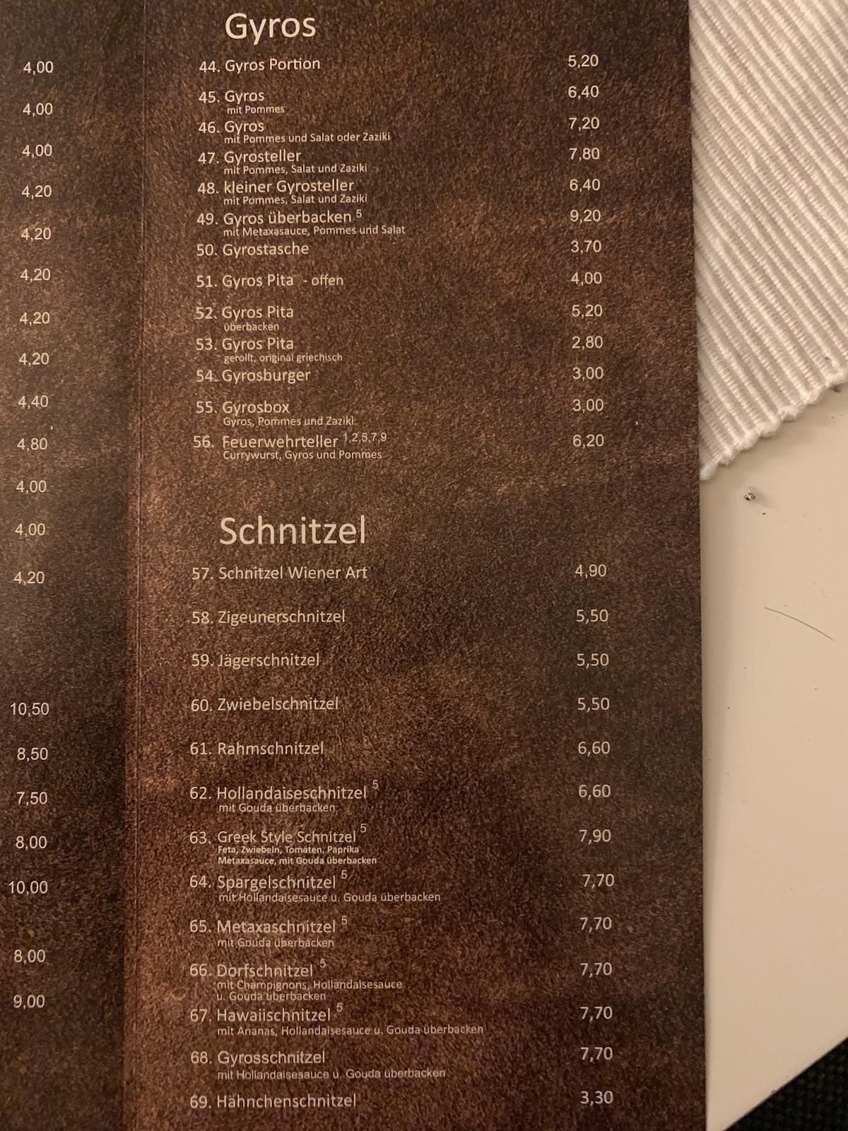 Speisekarte von Kaska Grill Menden pub & Bar, Menden (Sauerland)