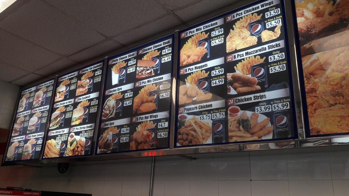 Menu at Crown Fried Chicken restaurant, New York City, Newkirk Ave #6612