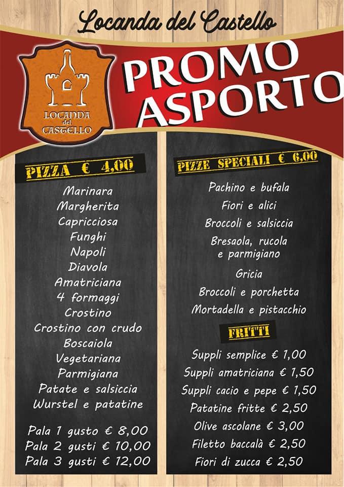 Menu da La Locanda del Castello ristorante, Labico