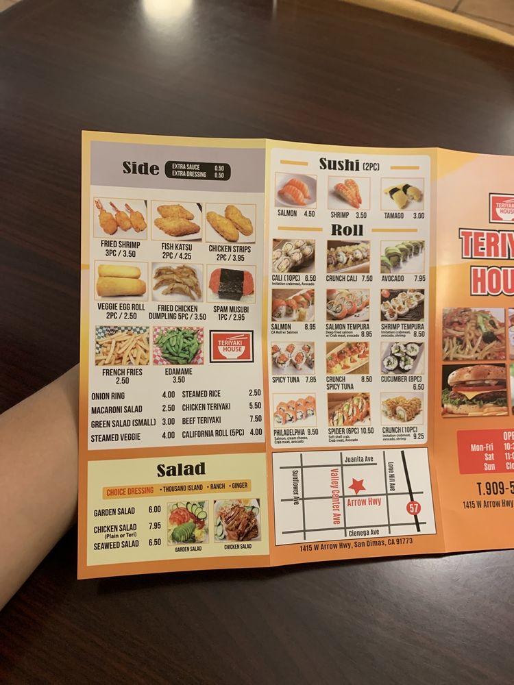 Menu at Teriyaki House restaurant, San Dimas