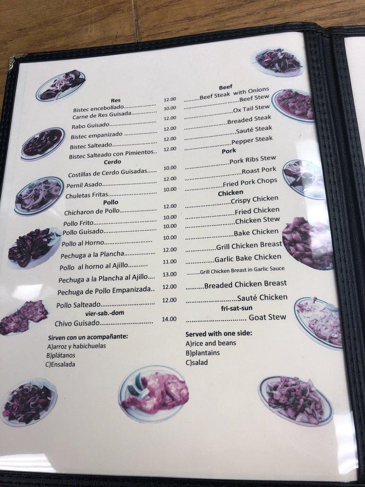 Menu at Ambar Restaurant, Sleepy Hollow