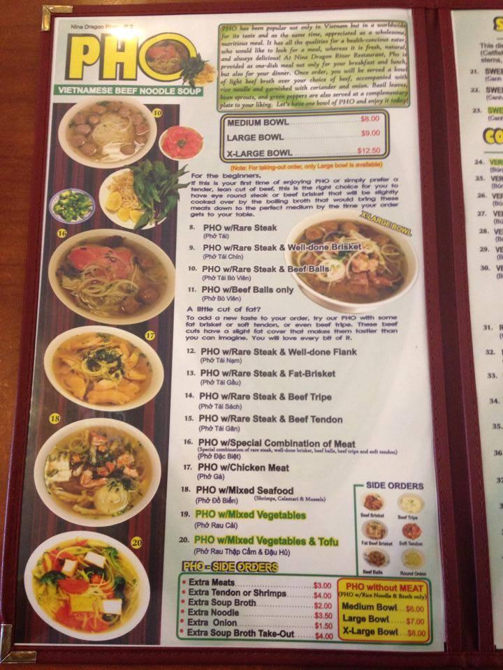 Menu at Cuu Long Vietnamese Restaurant, Aiea
