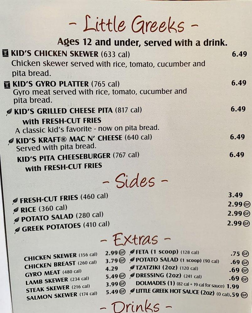 Menu at Little Greek Fresh Grill- Carrollwood restaurant, Tampa, N Dale ...